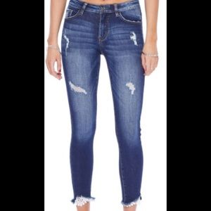 nature denim | Jeans | Nature Denim Distressed W Lace Detail Mid Rise ...